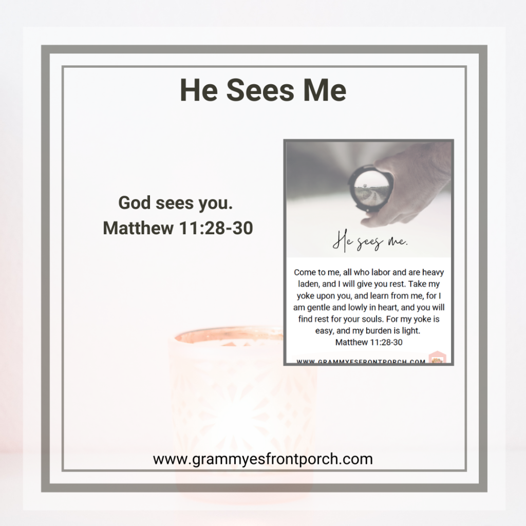 How Does God See Me Now? - Grammye's Front Porch