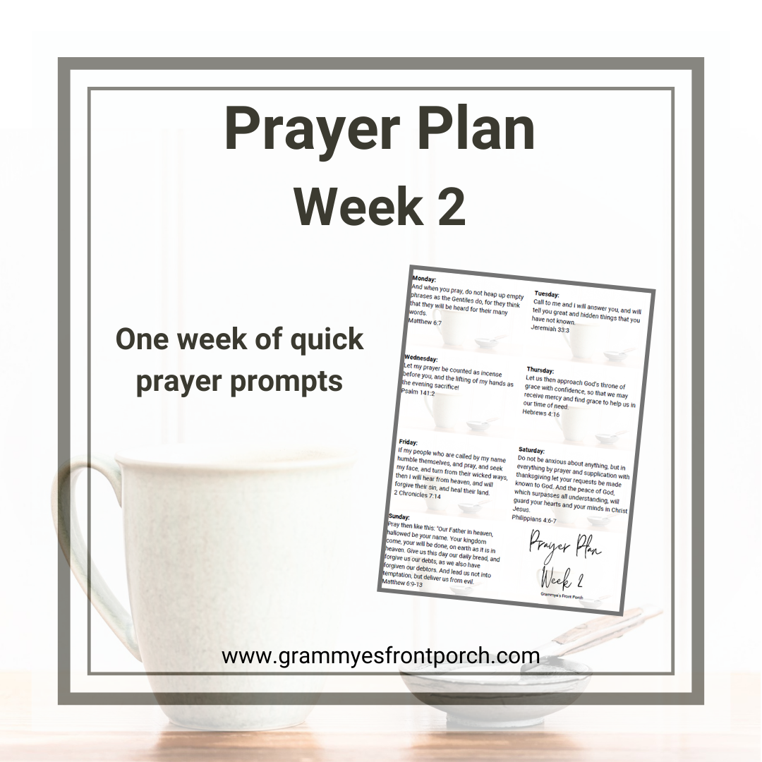 How To Add Prayer To Your Busy Day - Grammye's Front Porch