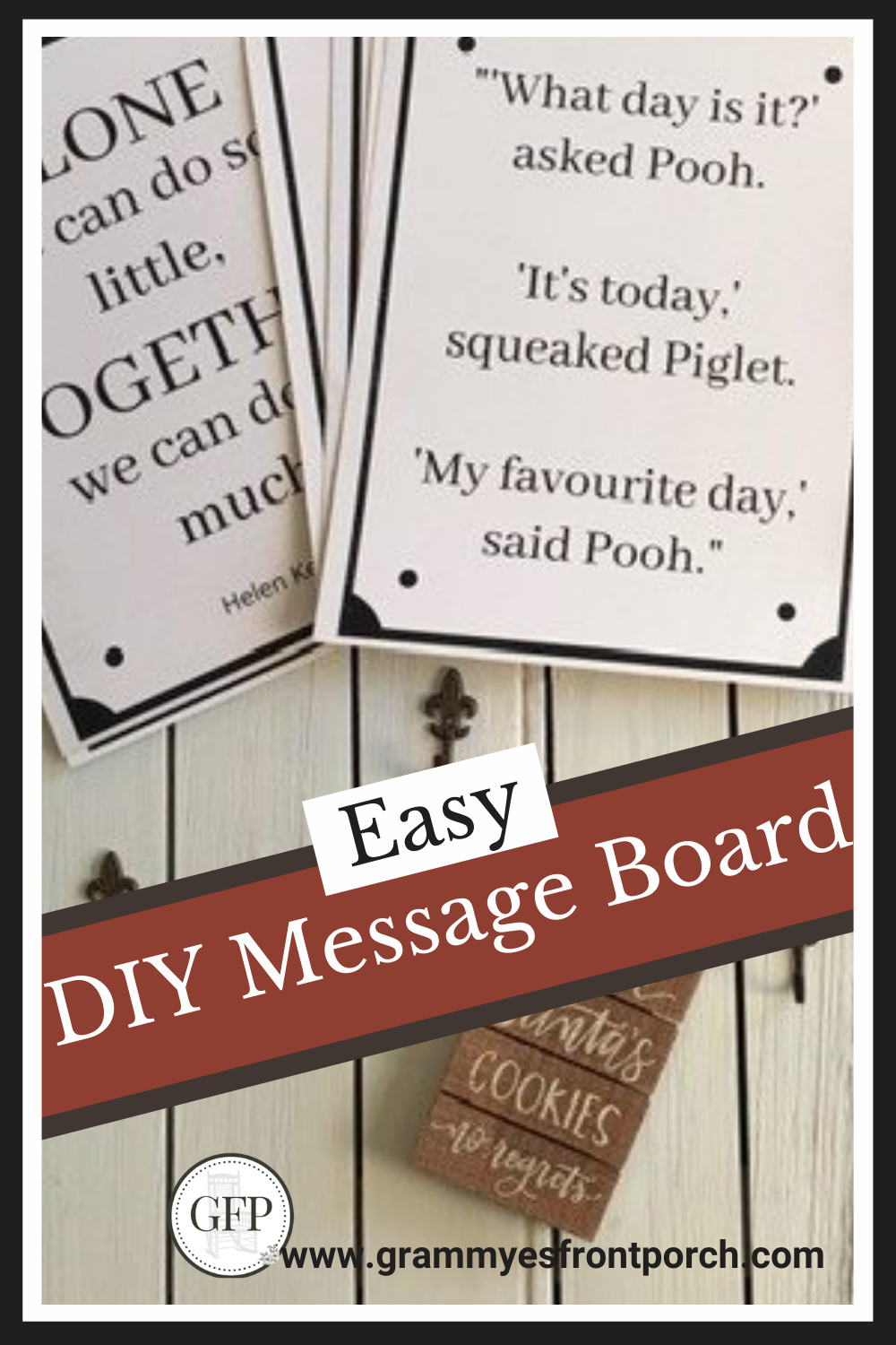 How To Make an Easy Motivational Message Board - Grammye's Front Porch